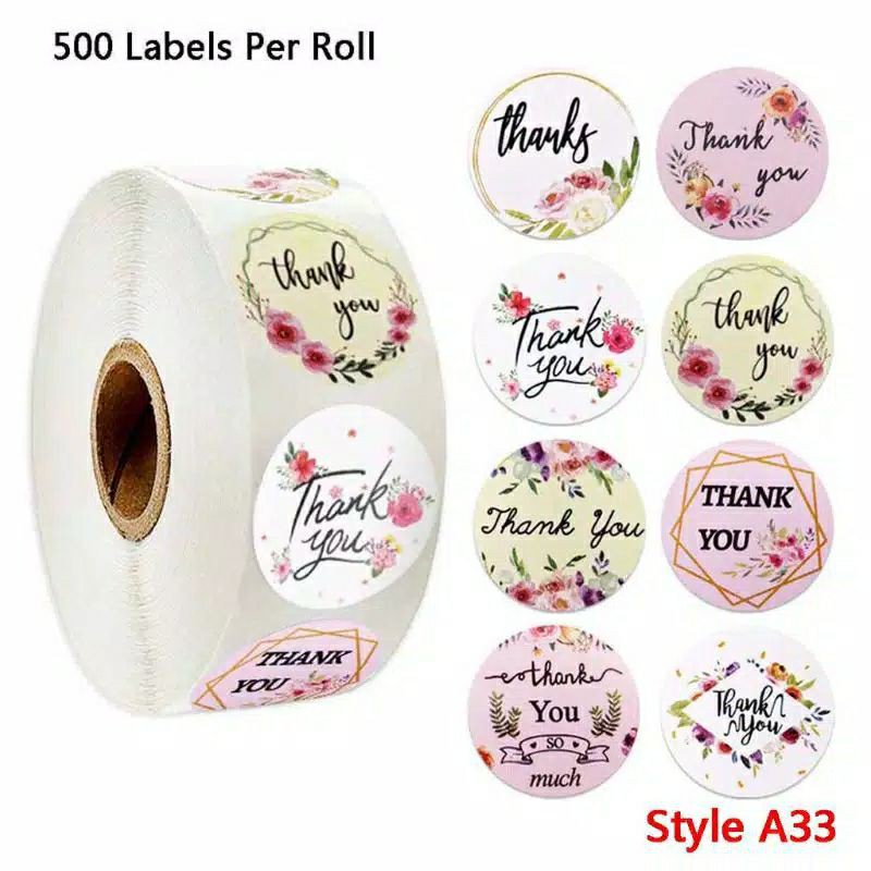 Jual Stikers Label Ucapan Terima Kasih/ Thank You | Shopee Indonesia