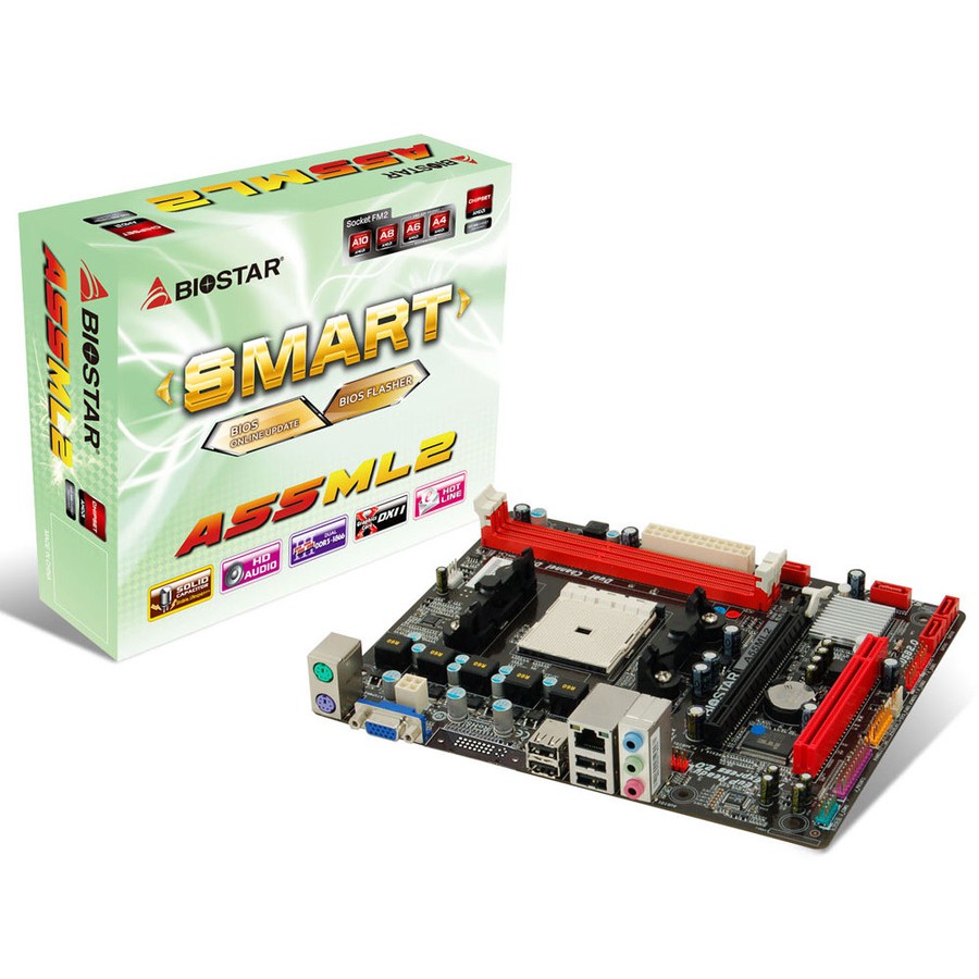 Jual BIOSTAR Motherboard A55ML2 AMD A55 FM2 DDR3 MICRO ATX | Shopee ...