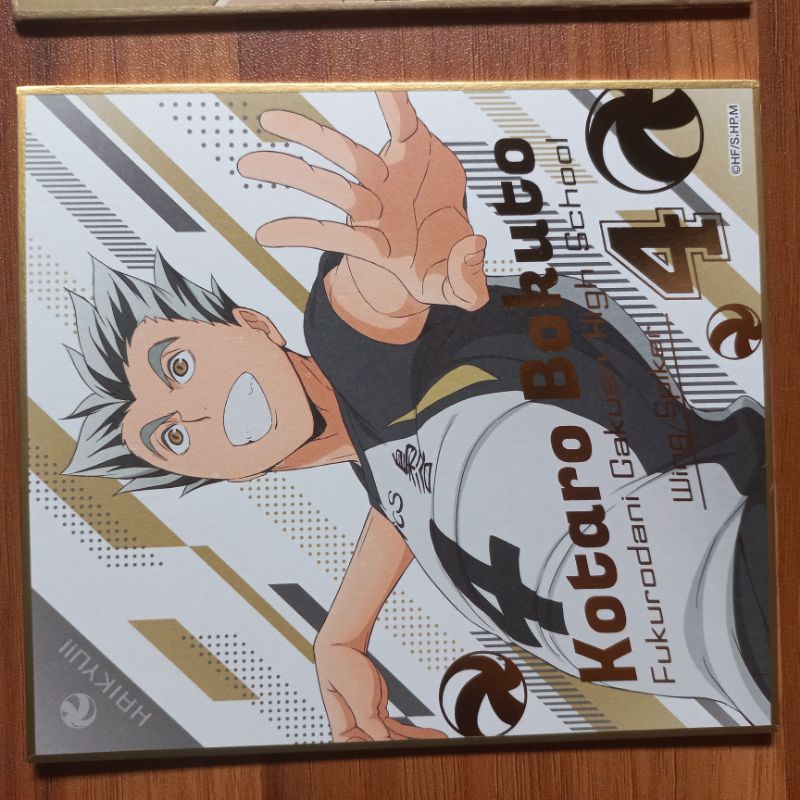 Jual Haikyuu Fukurodani Bokuto Akaashi Shikishi Animerch | Shopee Indonesia