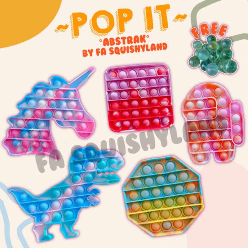 Jual Pop it TYIEDIE murah FREE KELERENG|| pop it motif viral/Fidget ...