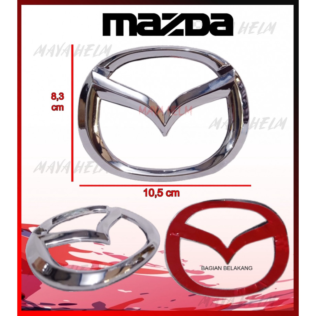 Jual Emblem Logo Mobil Mazda Chrome Best Quality | Shopee Indonesia