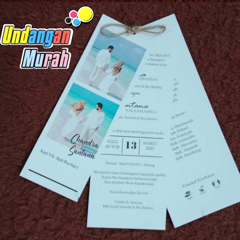 Jual undangan pernikahan/undangan simpel/undangan murah | Shopee Indonesia