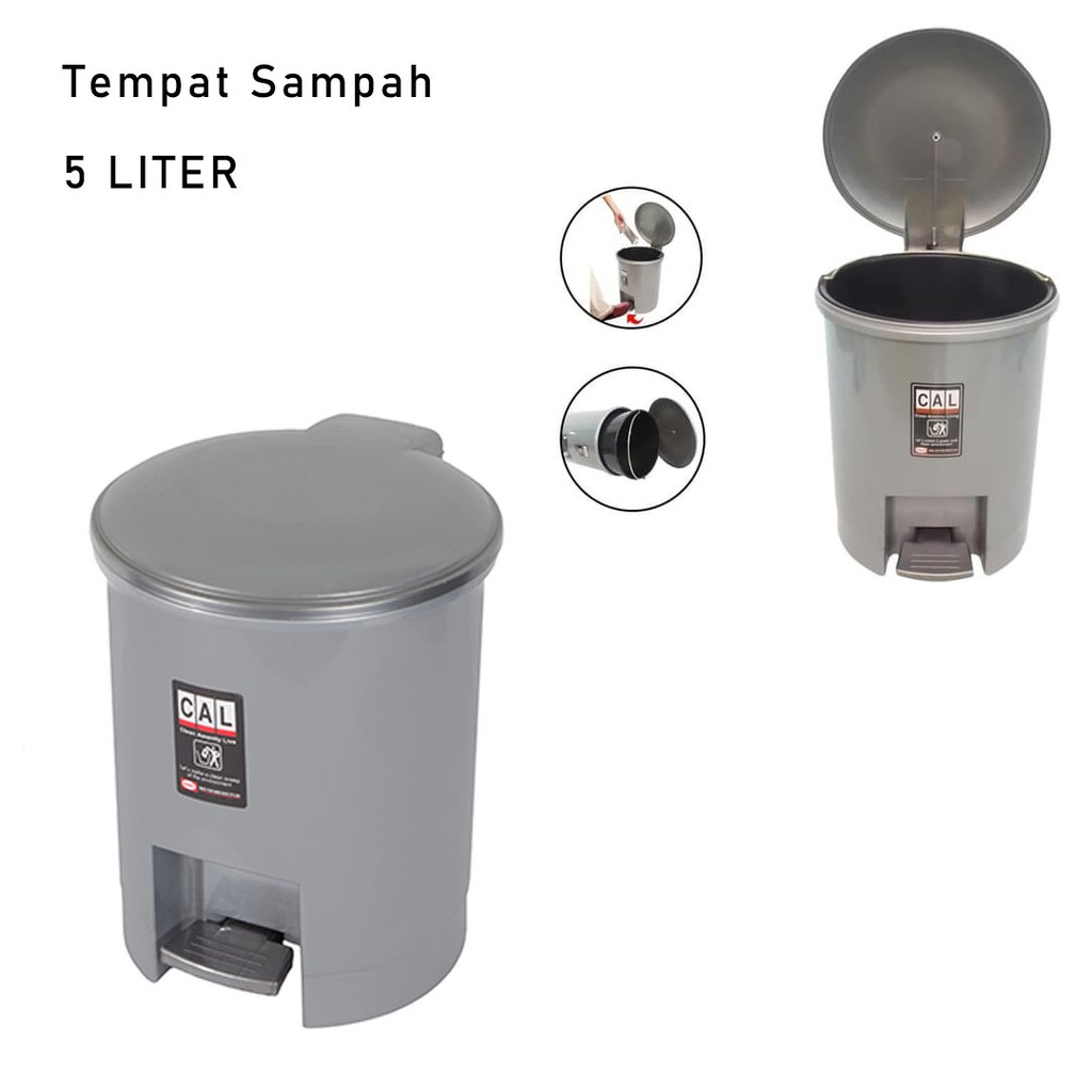 Jual Tempat Sampah Injak Otomatis Buka Tutup 5 Liter Shinpo Kamar Kantor 840 S Ruangan Dapur ...