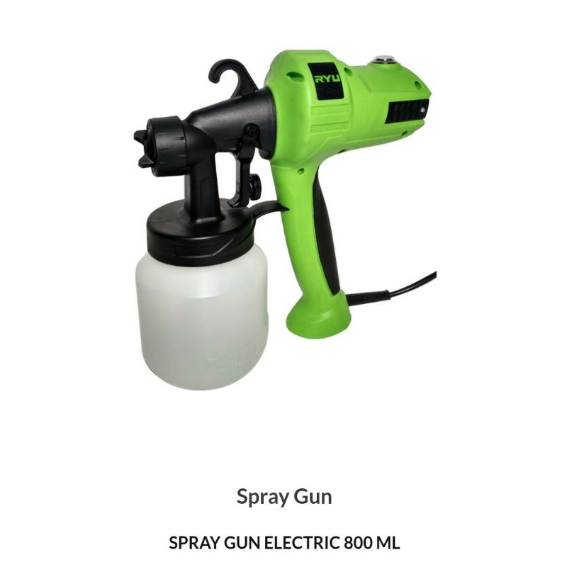 Jual RYU RSE 800 SPRAY GUN ELECTRIC 800 ML | Shopee Indonesia