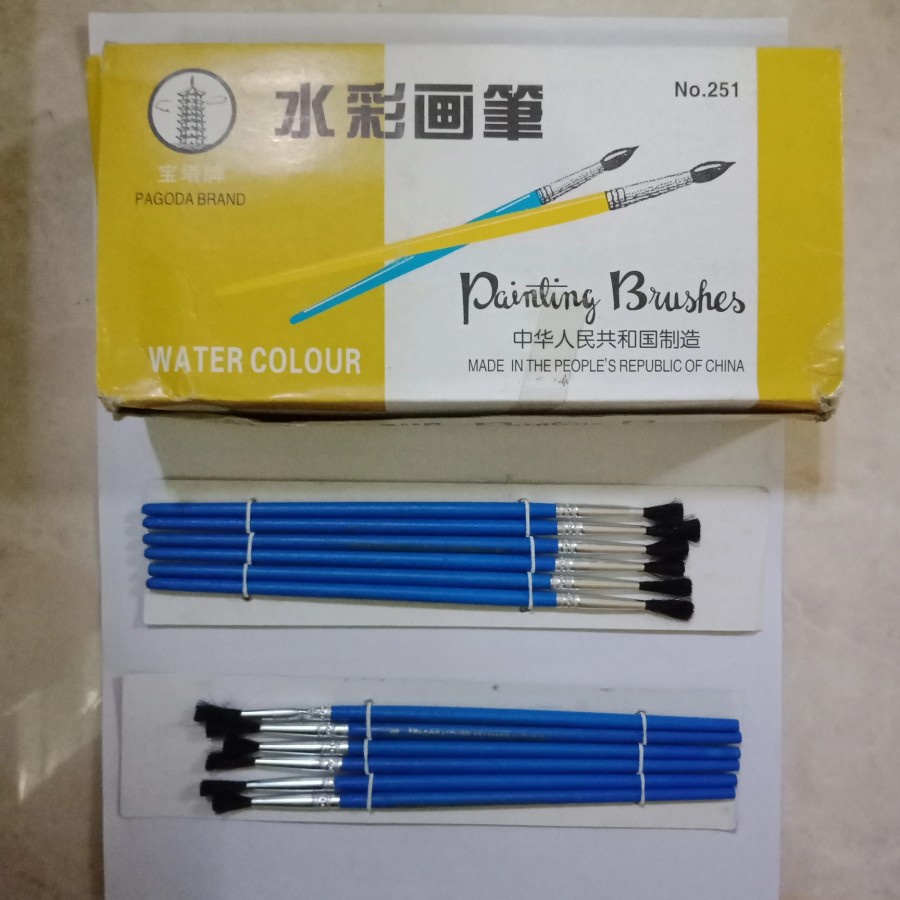 Jual Kuas Lukis Pagoda No.4 (1pack isi 6 pcs) | Shopee Indonesia