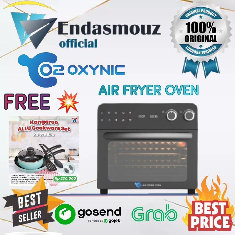 Jual AIR FRYER OVEN - OXYNIC AIRFRYER ( FULL TOUCHSCREEN ) O2-AFO ...