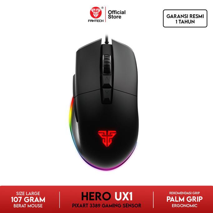 Jual Fantech UX1 HERO Ultimate Gaming Mouse PIXART 3389 Sensor | Shopee ...