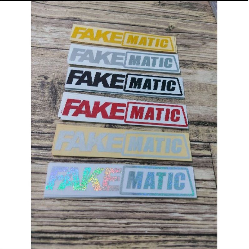 Jual Stiker Cutting Variasi Motor Logo Fake Matic Termurah | Shopee ...
