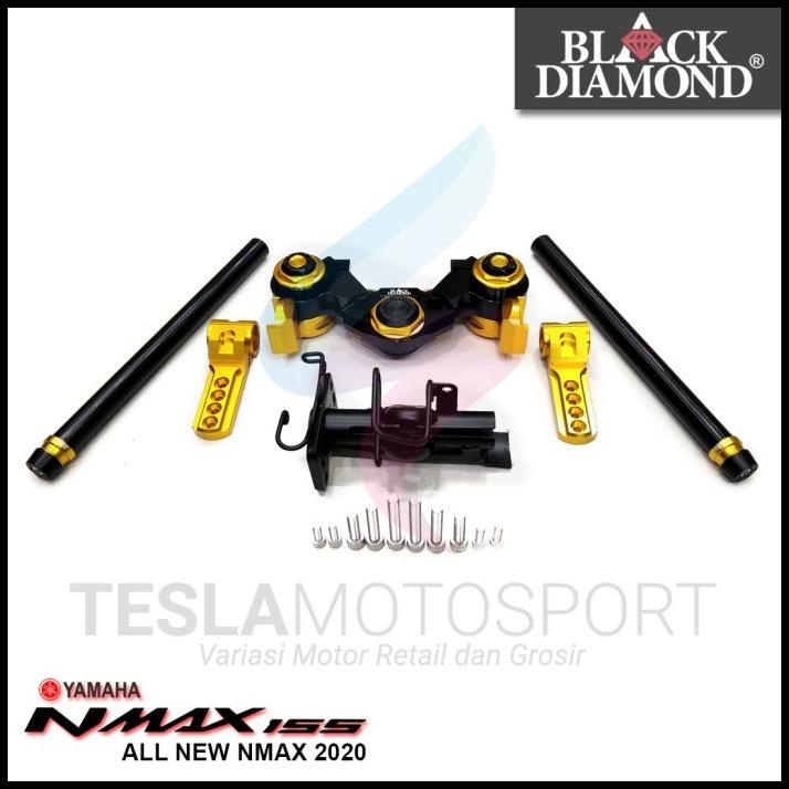 Jual Paket Stang Jepit Adjustable Yamaha All New Nmax 2020 Black ...