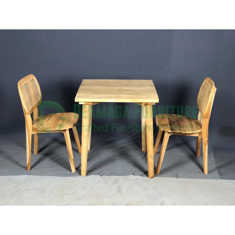 Jual SET MEJA MAKAN OVAL RADIO ROTAN MEJA PERSEGI KAYU JATI SET MEJA ...