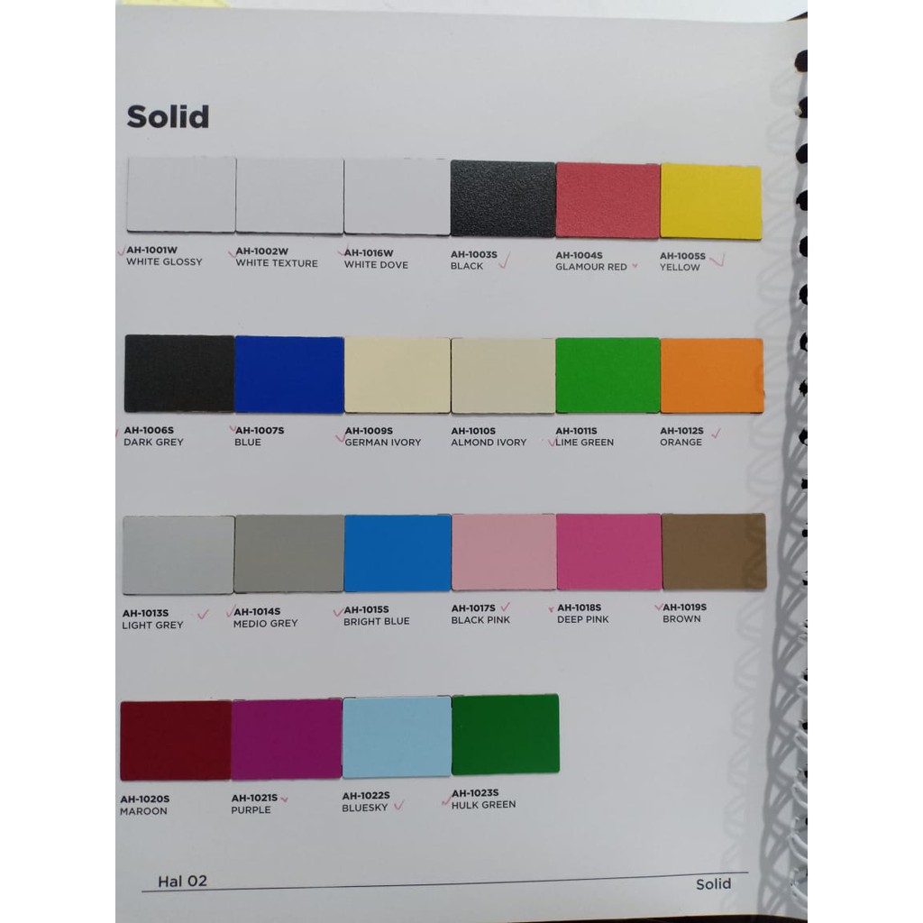 Jual AH 1010S HPL ALMOND IVORY HPL PUTIH IVORY POLOS HPL SOLID HPL AIDI ...
