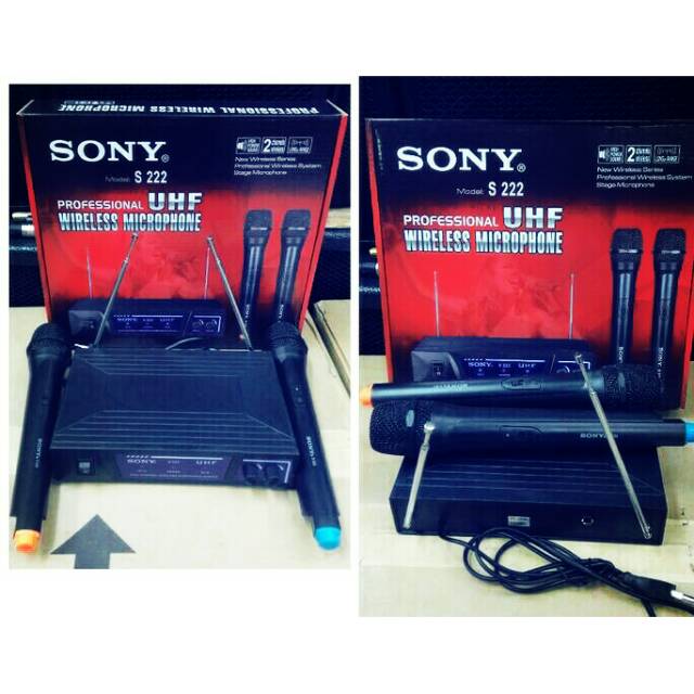Jual Mic wireless Sony S 222 UHF | Shopee Indonesia