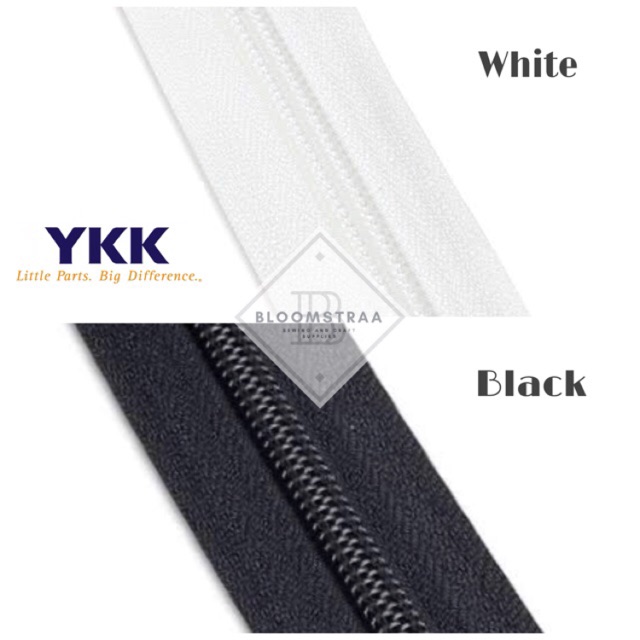 Jual Resleting Meteran YKK 05 Zipper Coil no 5 nylon plastik Daun seleting | Shopee Indonesia