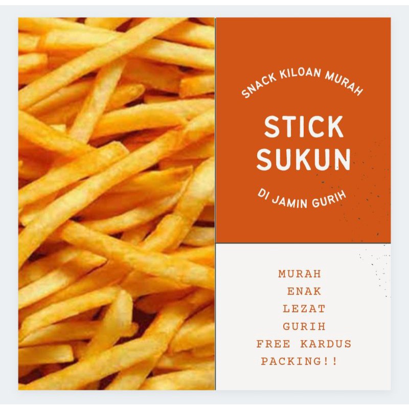 Jual KERIPIK STICK talas 400 GRAM /JAJANAN KILOAN MURAH | Shopee Indonesia