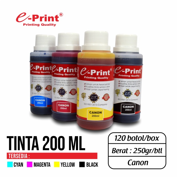 Jual Tinta Printer Canon e-Print Reguler 200ml | Shopee Indonesia
