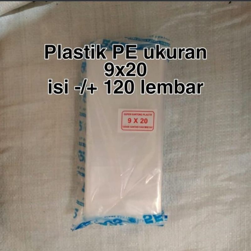 Jual plastik pe uk 9x20 (isi 5 pack) kantong plastik es | Shopee Indonesia