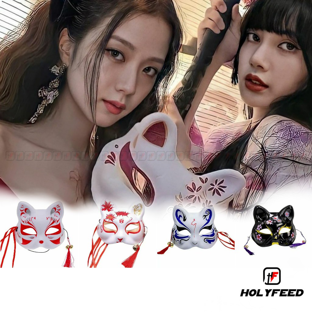 Jual Topeng Anbu Kucing Setengah Wajah Japanese Ninja Kucing Demon ...