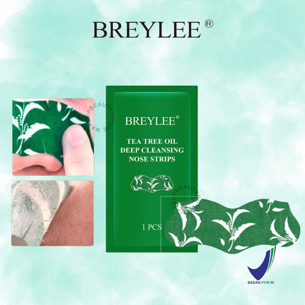 Jual BREYLEE Tea Tree Oil Deep Cleansing Nose Strips (1 Strip) | Shopee ...
