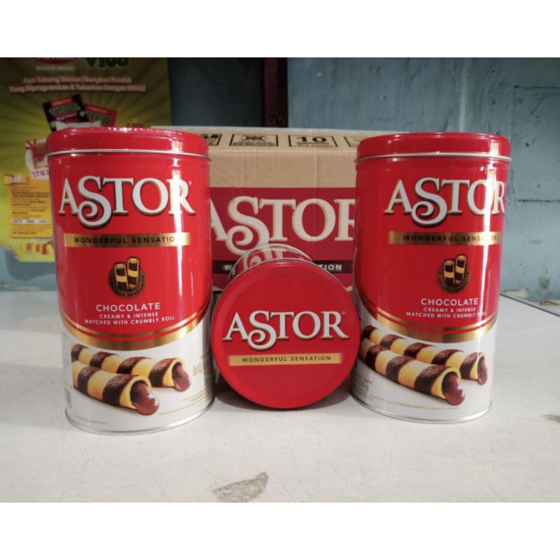 Jual Astor Merah Kaleng | Wafer Stick chocolate | Shopee Indonesia