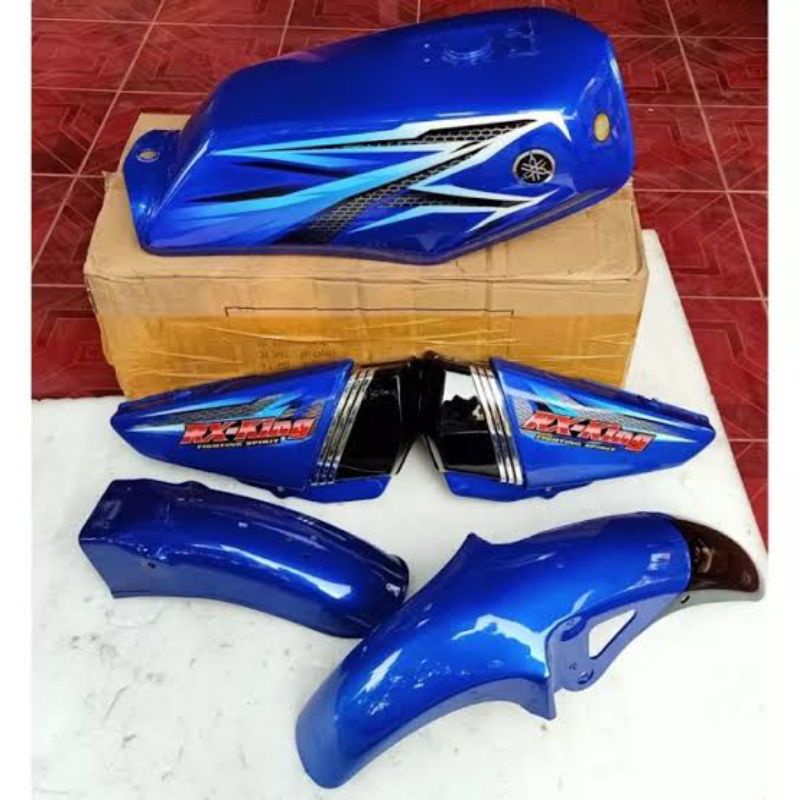 Jual body set rx king 2004-2007 full set warna biru bodi set yamaha RX ...