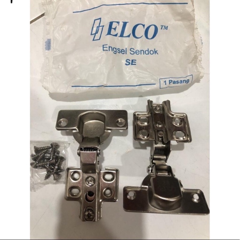 Jual engsel sendol full bengkok elco se16 / se-16 / engsel lemari ...