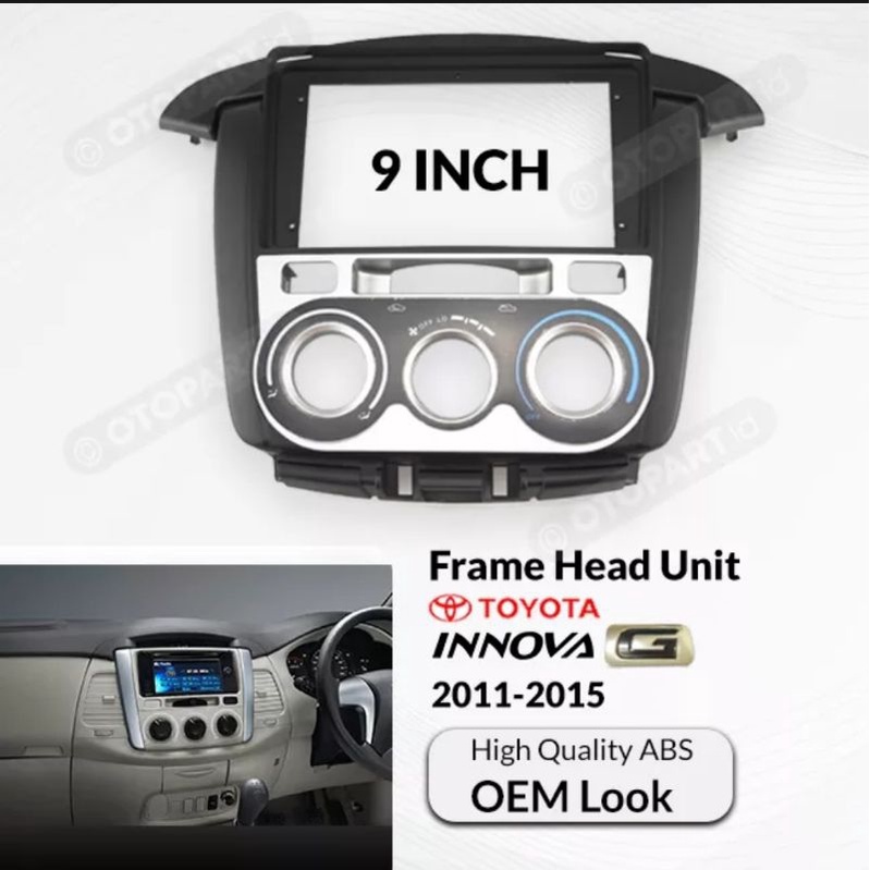 Jual frame head unit 9inch innova 2011-2015 OEM | Shopee Indonesia