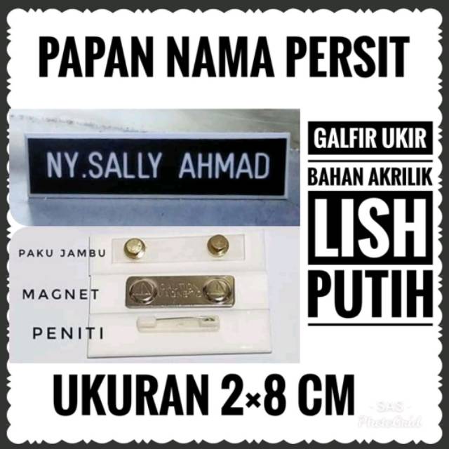 Jual Nama tag / papan nama persit | Shopee Indonesia