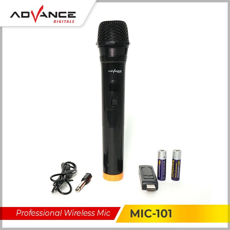 Jual PROMO mic Wireless Single Advance Mic-101/Mikropon Nirkabel ...