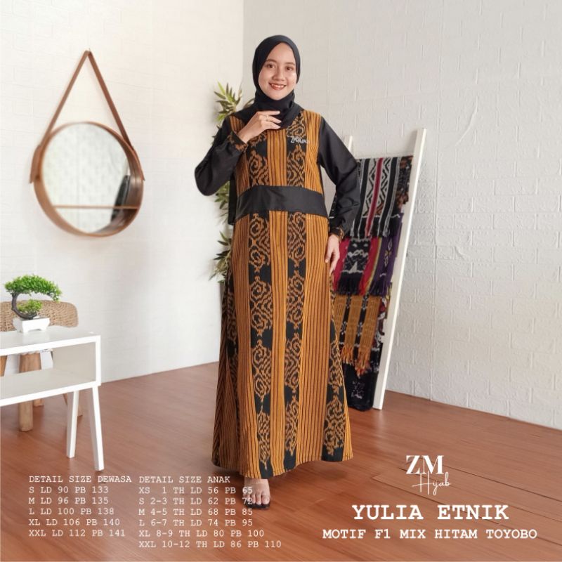 Jual gamis tenun terbaru kekinian (Yulia Etnik) | Shopee Indonesia