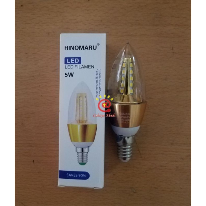 Jual Candle LED E14 5 Watt / Lampu Lilin LED 5W Putih Kuning E14 | Shopee Indonesia