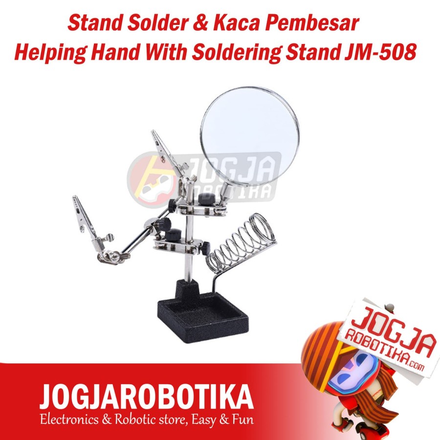 Jual Stand Solder & Kaca Pembesar Helping Hand With Soldering Stand JM ...