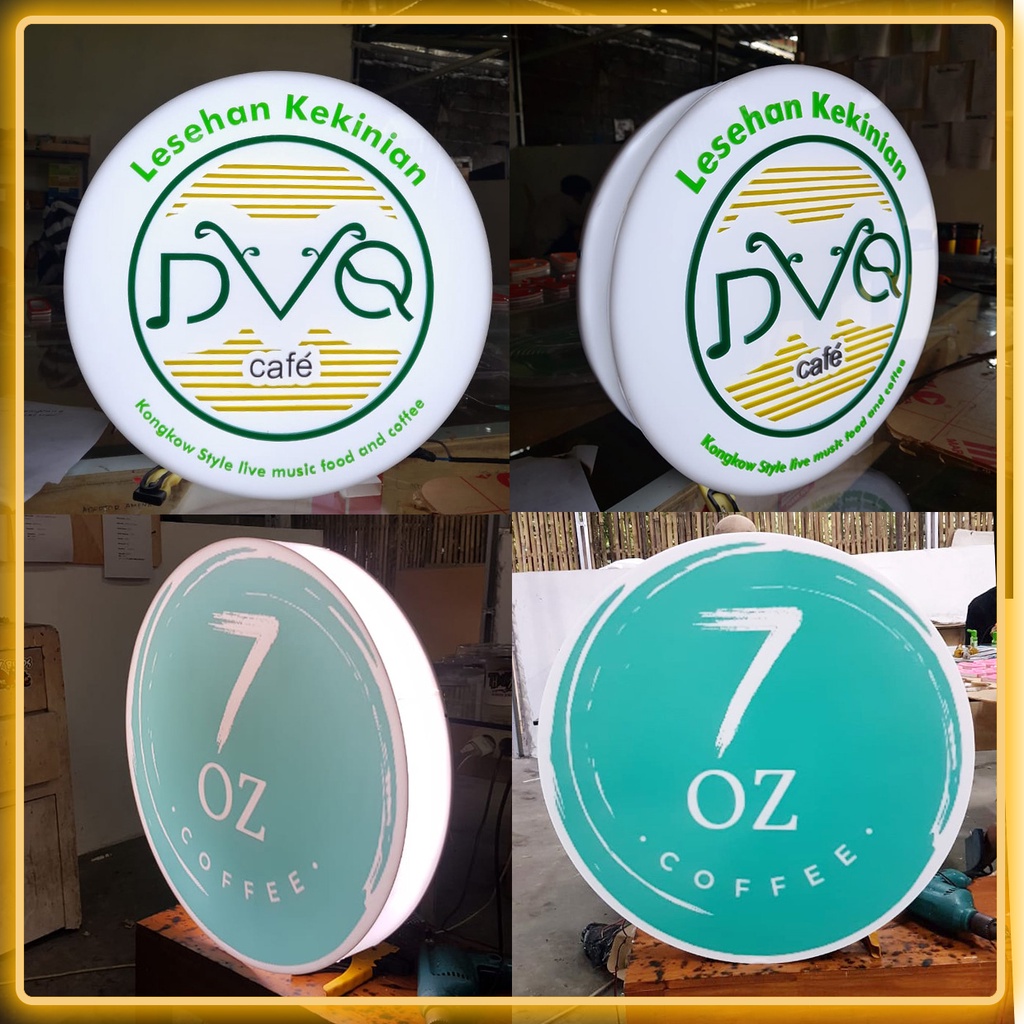 Jual Neon Box Bulat 60cm 1 Muka Full Akrilik | Shopee Indonesia