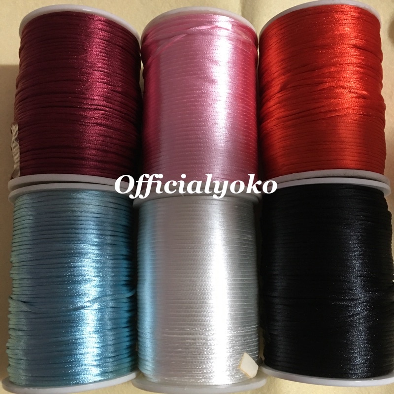Jual Tali Satin / Tali China / Tali Cina 2mm per meter (tidak elastis ...
