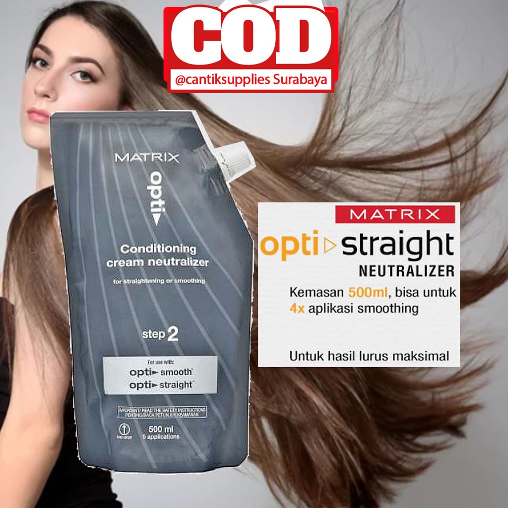 Jual PELURUS RAMBUT MATRIX OPTI STRAIGHT STEP-2 500ML Rebonding ...