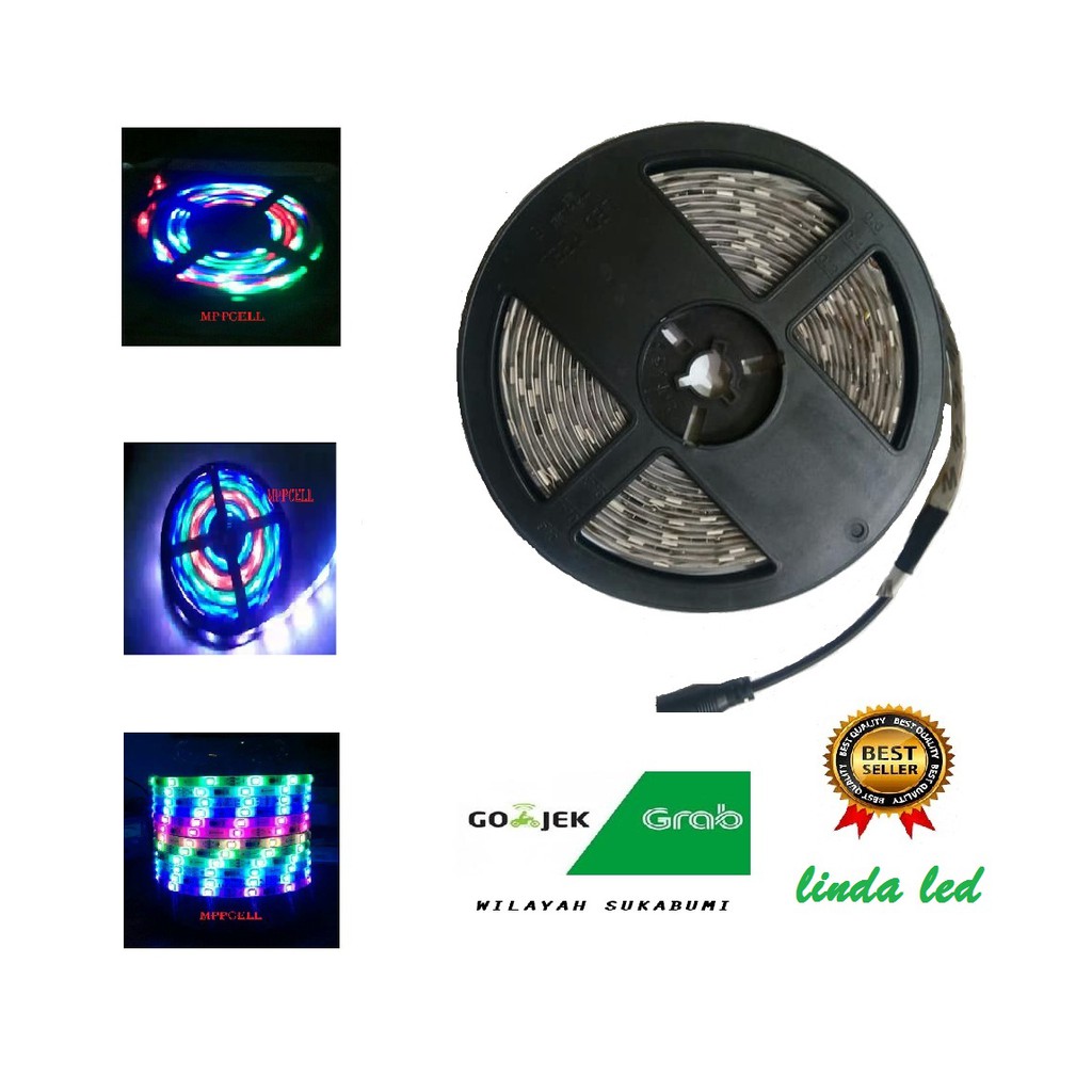 Jual LAMPU LED STRIP 12 VOLT dan 24 VOLT FLEXIBEL SMD 5050 IP65 RGB ...