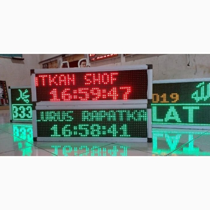 Jual [PROMO] Jam Dinding Masjid Running text | Display Led Waktu Sholat ...