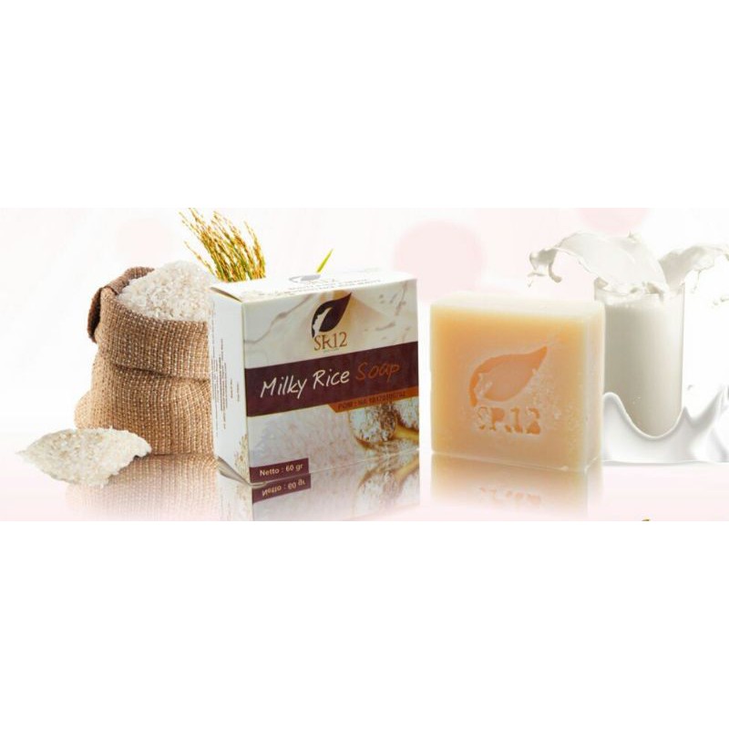 Jual MILKY RICE SOAP SABUN BATANG SUSU SR 12 UNTUK MUKA KULIT NORMAL ...