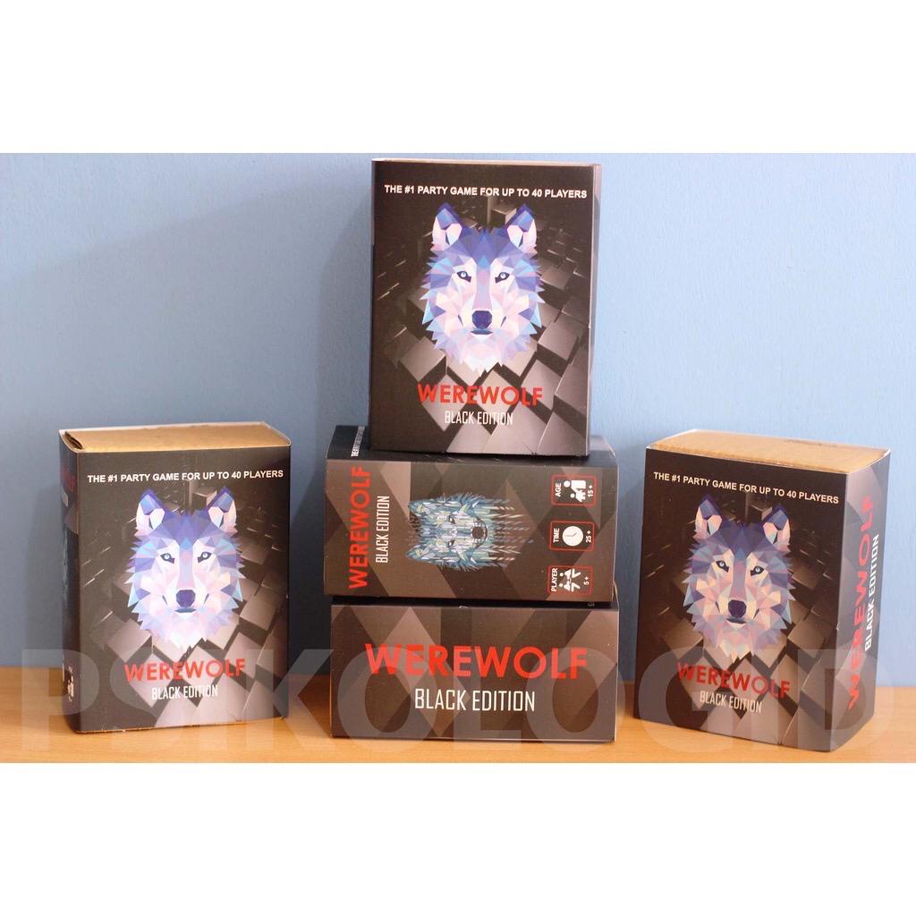 Jual Werewolf / Mafia Card Game Black edition 25 Cards 18 Roles ...