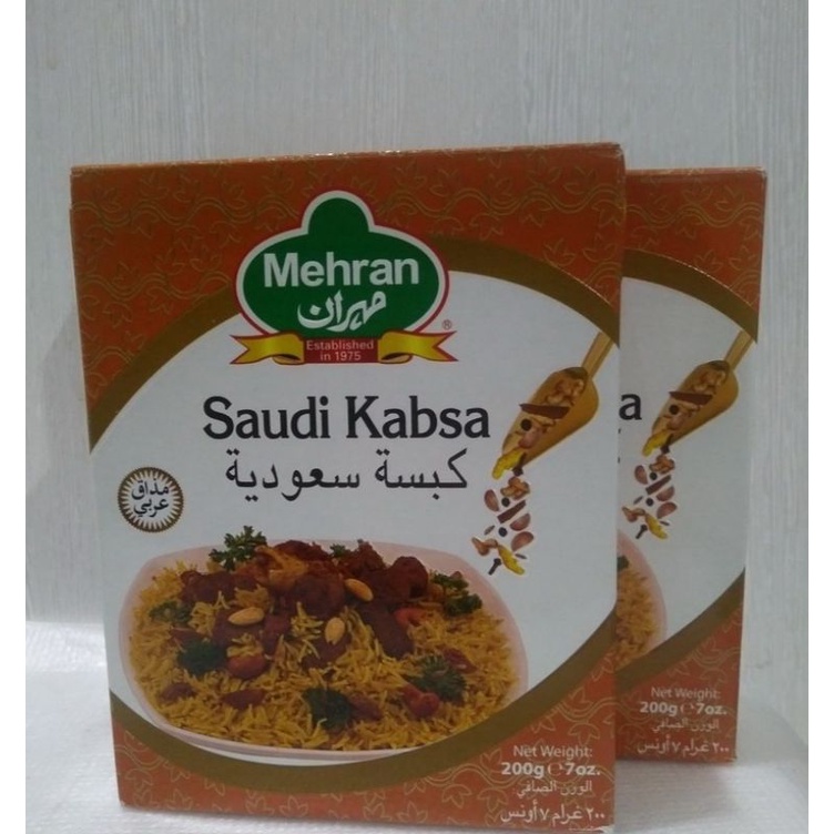 Jual Mehran Saudi Kabsa 200 Gram Bumbu Nasi Kabsah Asli Arab Original ...