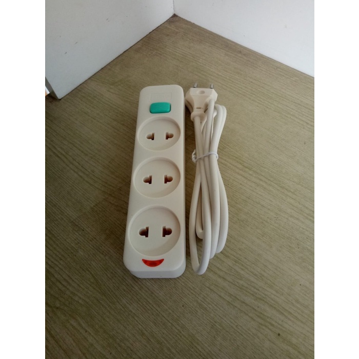 Jual stop kontak | stop kontak kabel | Colokan listrik 3 lubang /1 ...
