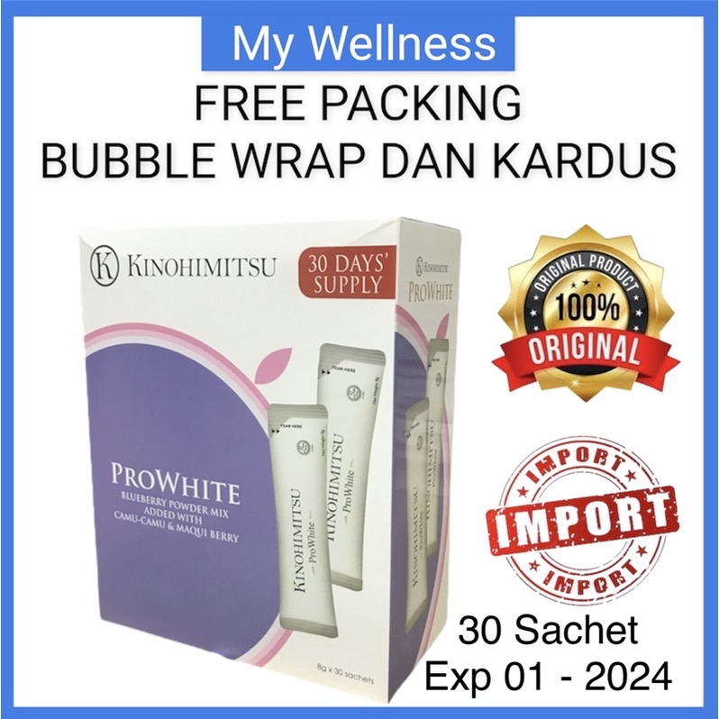 Jual Kinohimitsu Prowhite 30 Sachet dan 15 Sachet | Shopee Indonesia