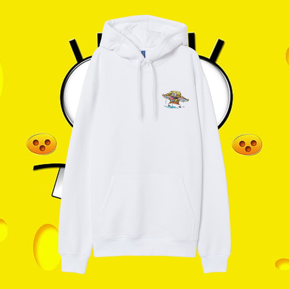 Jual Hoodie Jaket Spongebob Mind White Dewasa Couple Pria Wanita Desain ...