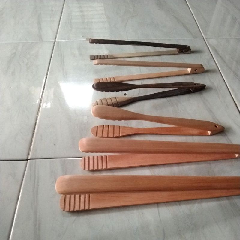 Jual Penjepit Makanan / Capitan Makanan Kayu / Capit Makanan / Wooden ...