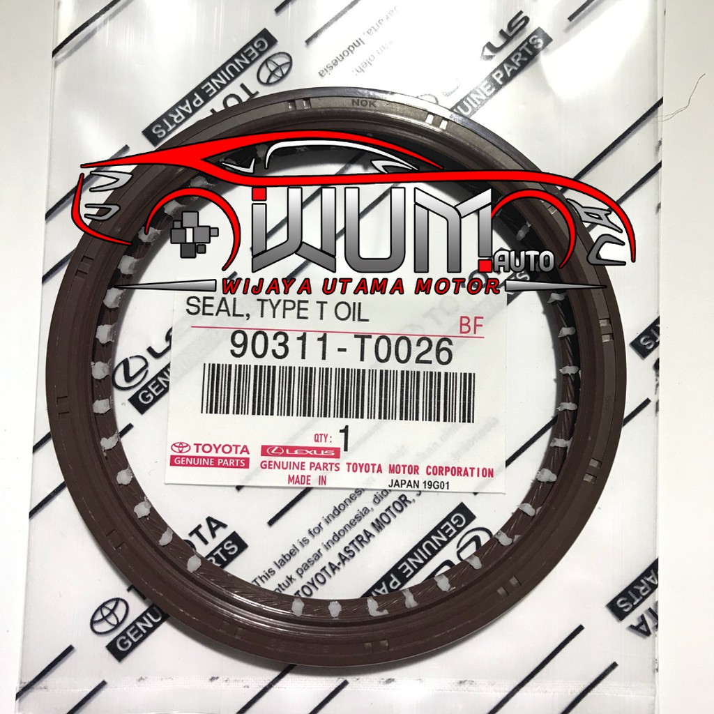 Jual OIL SEAL CRANKSHAFT SIL AS KRUK INNOVA HILUX FORTUNER BENSIN | Shopee Indonesia