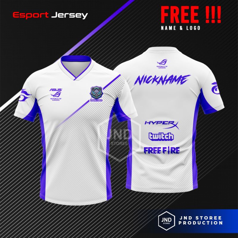 Jual KAOS JERSEY CUSTOM GAMING MOBILE LEGEND ML FREE NICKNAME DAN LOGO ...