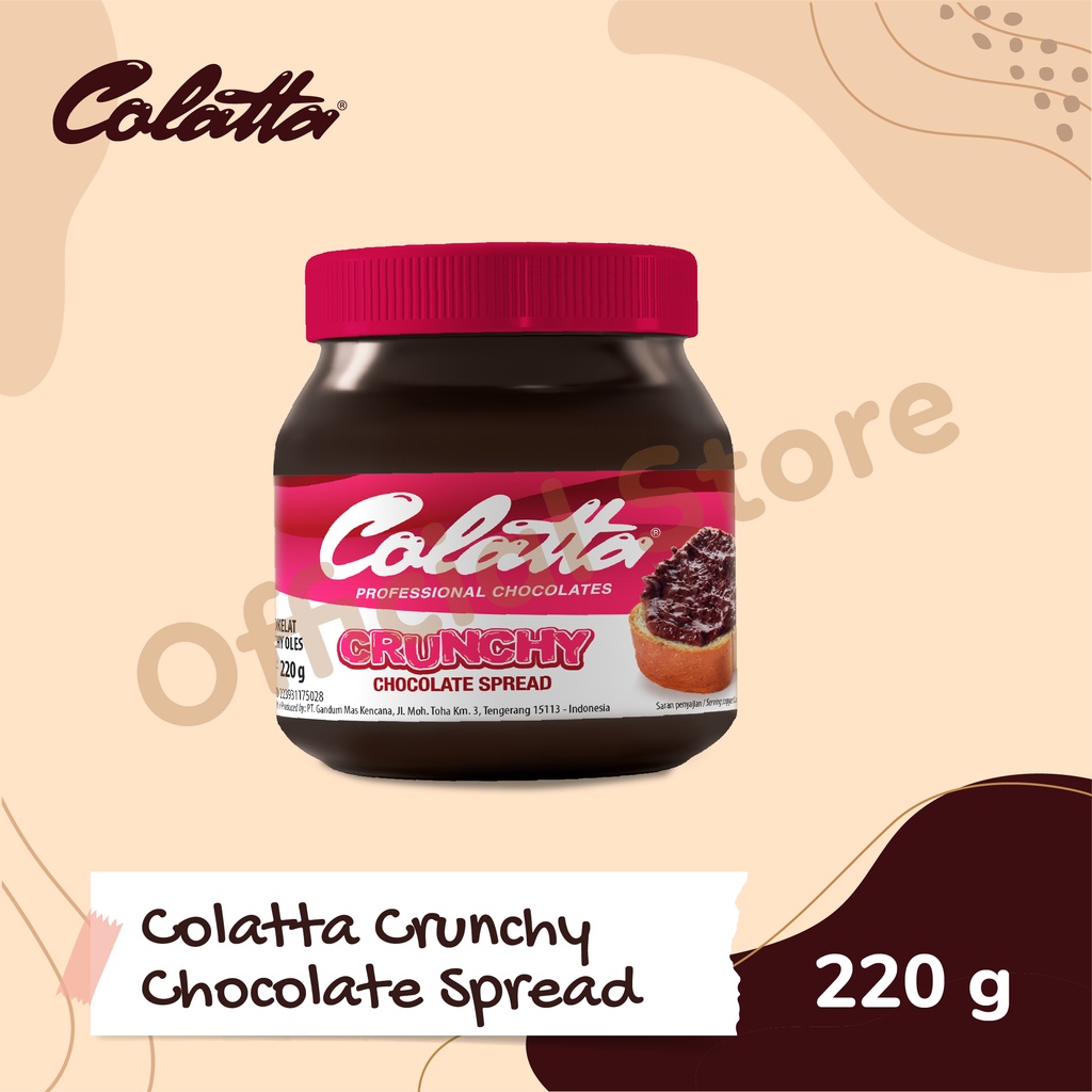 Jual Colatta Crunchy Chocolate Spread 220g | Shopee Indonesia