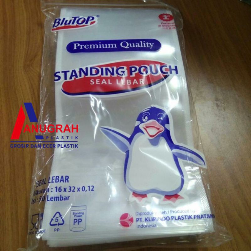 Jual PLASTIK STANDING POUCH MURAH!! Uk 16X32 KLIP KEMASAN BENING TEBAL ...