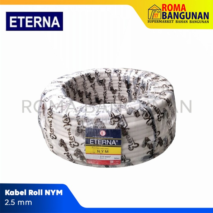 Jual Eterna Kabel Listrik NYM 2x2.5MM / 2x2.5 MM | Shopee Indonesia