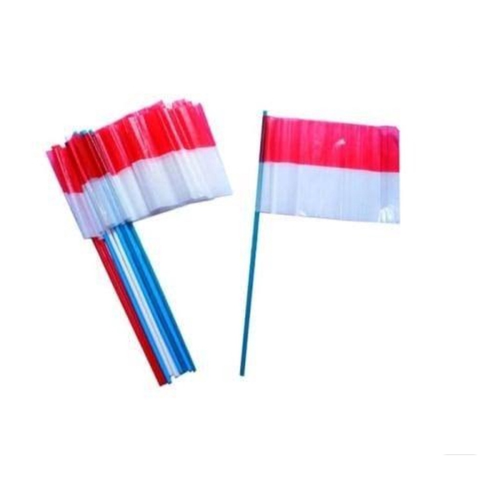 Jual bendera pawai merah putih/bendera stik merah putih | Shopee Indonesia