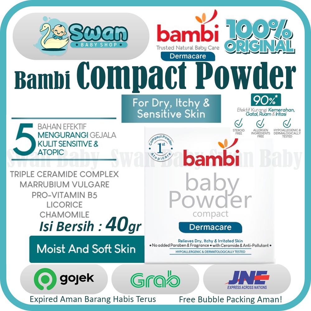 Jual Bambi Baby Powder Compact Dermacare 40g | Shopee Indonesia